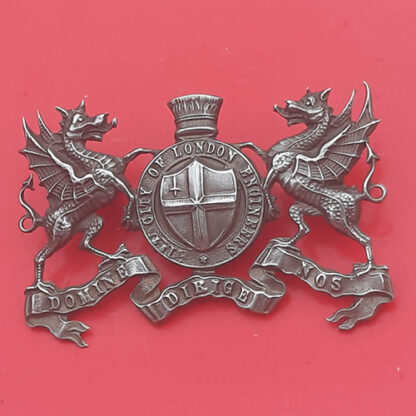 1st City Of London Engineers – White Metal Pouch Badge – Steady The ...