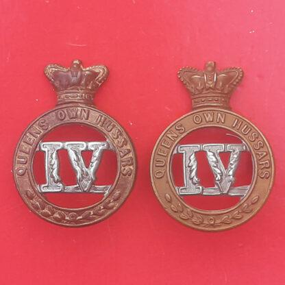 The 4th Queen’s Own Hussars – Queen Victoria’s Crown Bi-Metal Collar ...