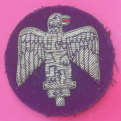 The Royal Anglians – Bullion Cloth Arm Badge – Steady The Buffs Militaria