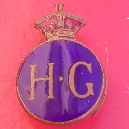 The Home Guard – King’s Crown Blue & Red Enamelled Buttonhole Badge ...