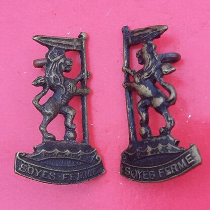 (New Zealand) The New Zealand Rifle Brigade – Blackened Brass Collar ...