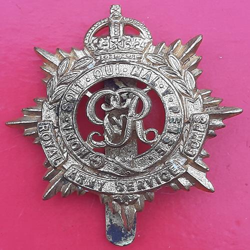 The Royal Army Service Corps – George VI King’s Crown Gilding Metal Cap ...