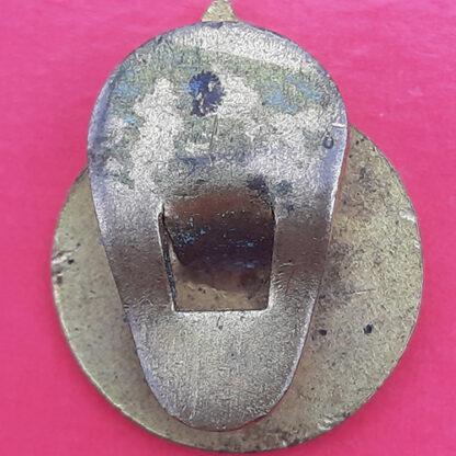 Fire Watcher – Enamelled Button Hole Badge – Steady The Buffs Militaria