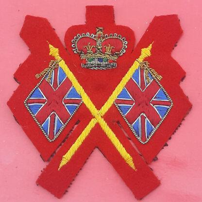 Army Recruiter – Cloth Arm Badge – Steady The Buffs Militaria