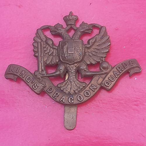 The King’s Dragoon Guards – Gilding Metal Cap Badge – Steady The Buffs ...