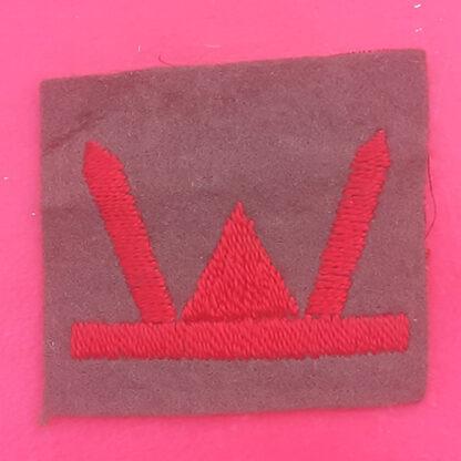 53rd (Welsh) Division – Woven Formation Badge. – Steady The Buffs Militaria