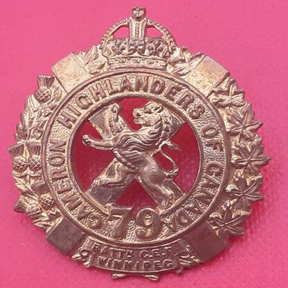 (Canadian Militia) 79th Cameron Highlanders of Canada – King’s Crown ...