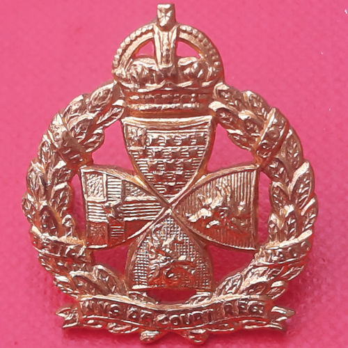 The Inns Of Court Regiment – King’s Crown Officer’s Gilt Collar Badge ...
