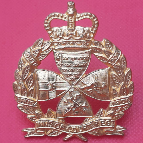 The Inns Of Court Regiment – Queen’s Crown Officer’s Gilt Cap Badge ...