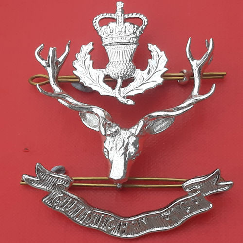 The Queen’s Own Highlanders – Queen’s Crown Officer’s Cap Badge ...